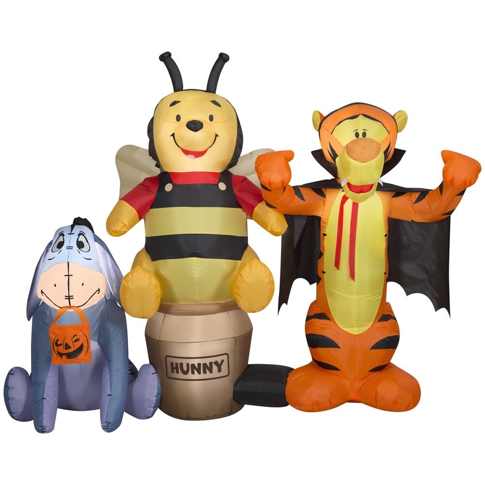 Gemmy Airblown Inflatable Halloween Pooh and Friends Scene Disney, 5 ft ...