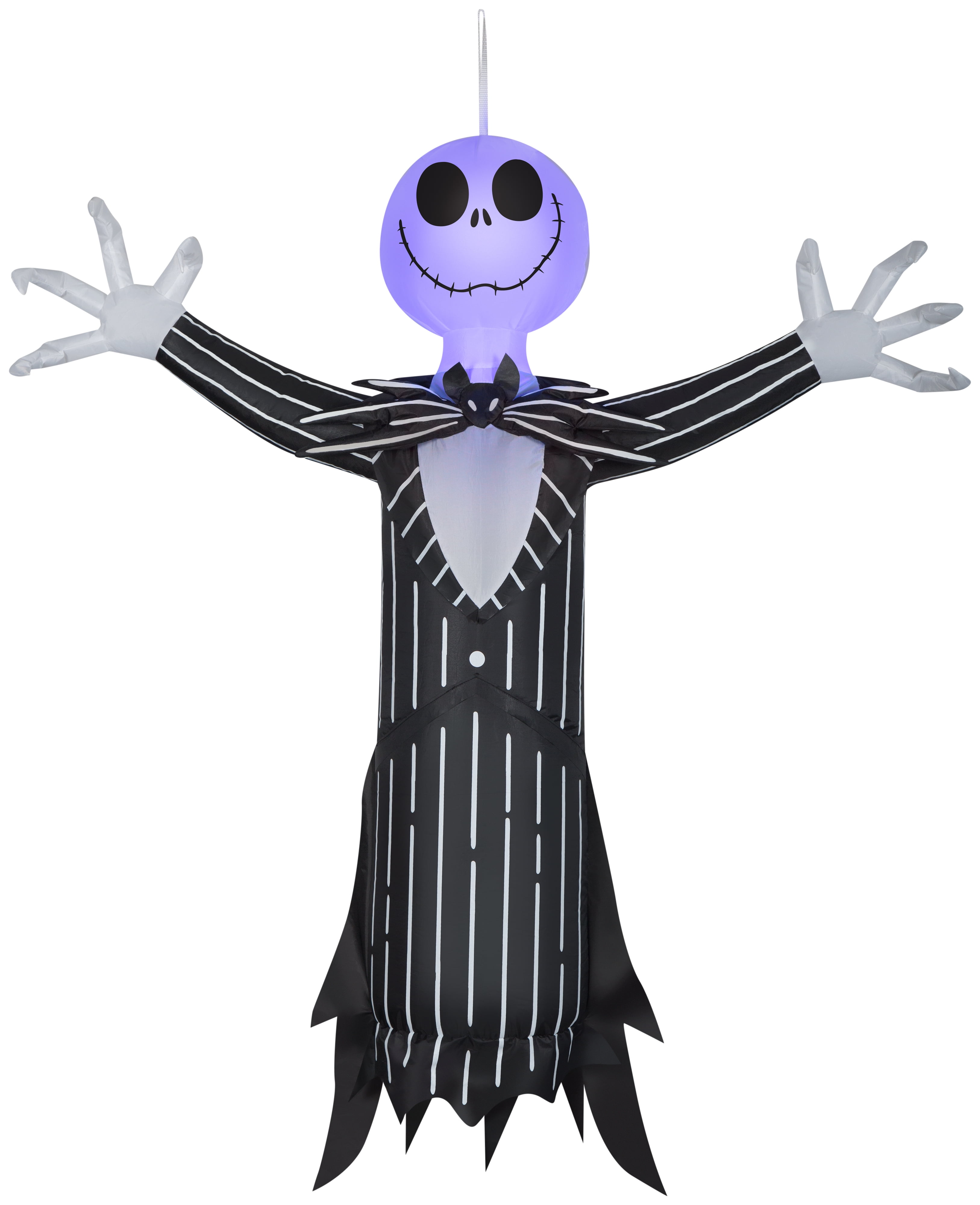 Gemmy Airblown Inflatable Hanging Jack Skellington w/Blinking Lights ...