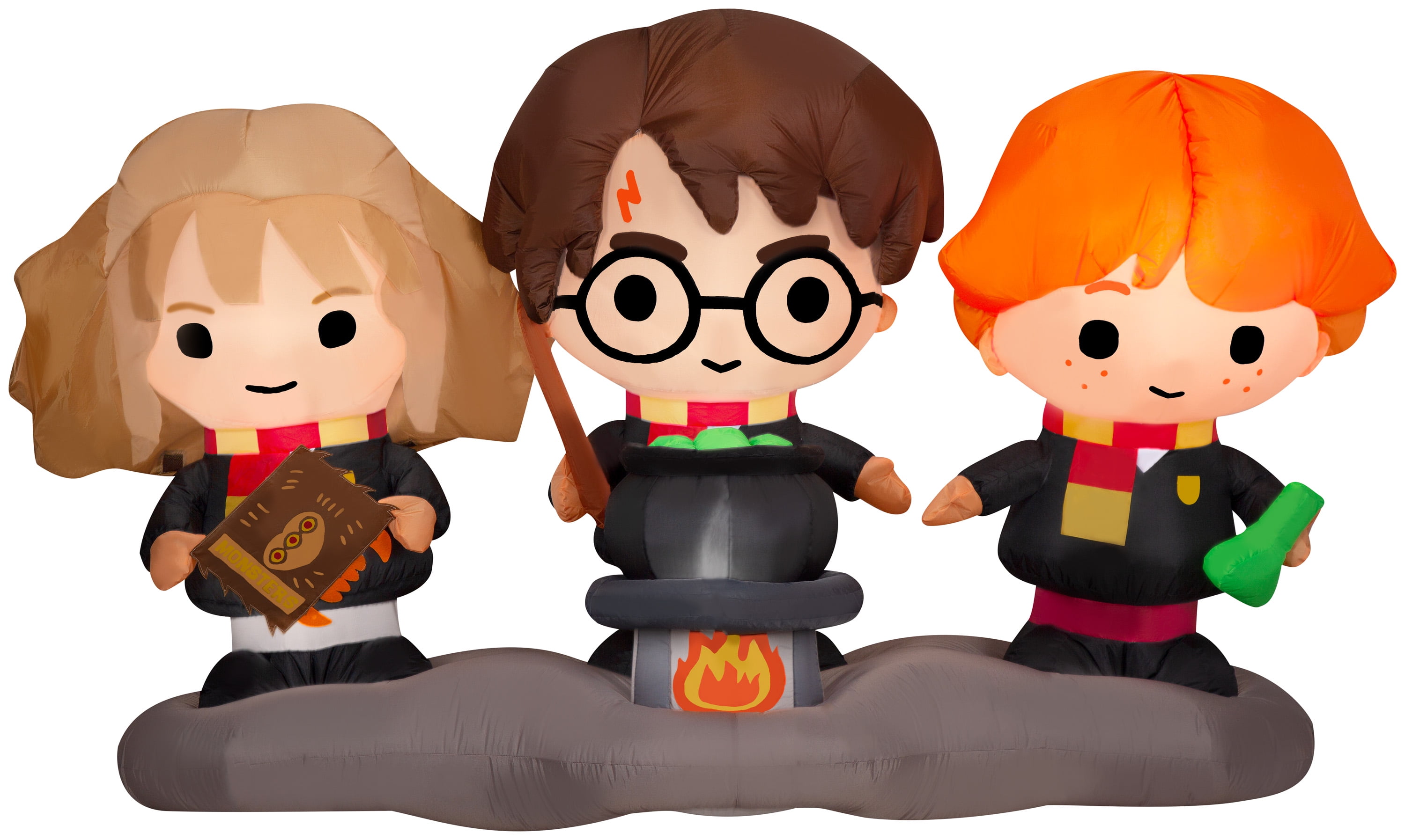 Gemmy Airblown Inflatable Harry Potter Trio with Cauldron, 4.5 ft Tall ...