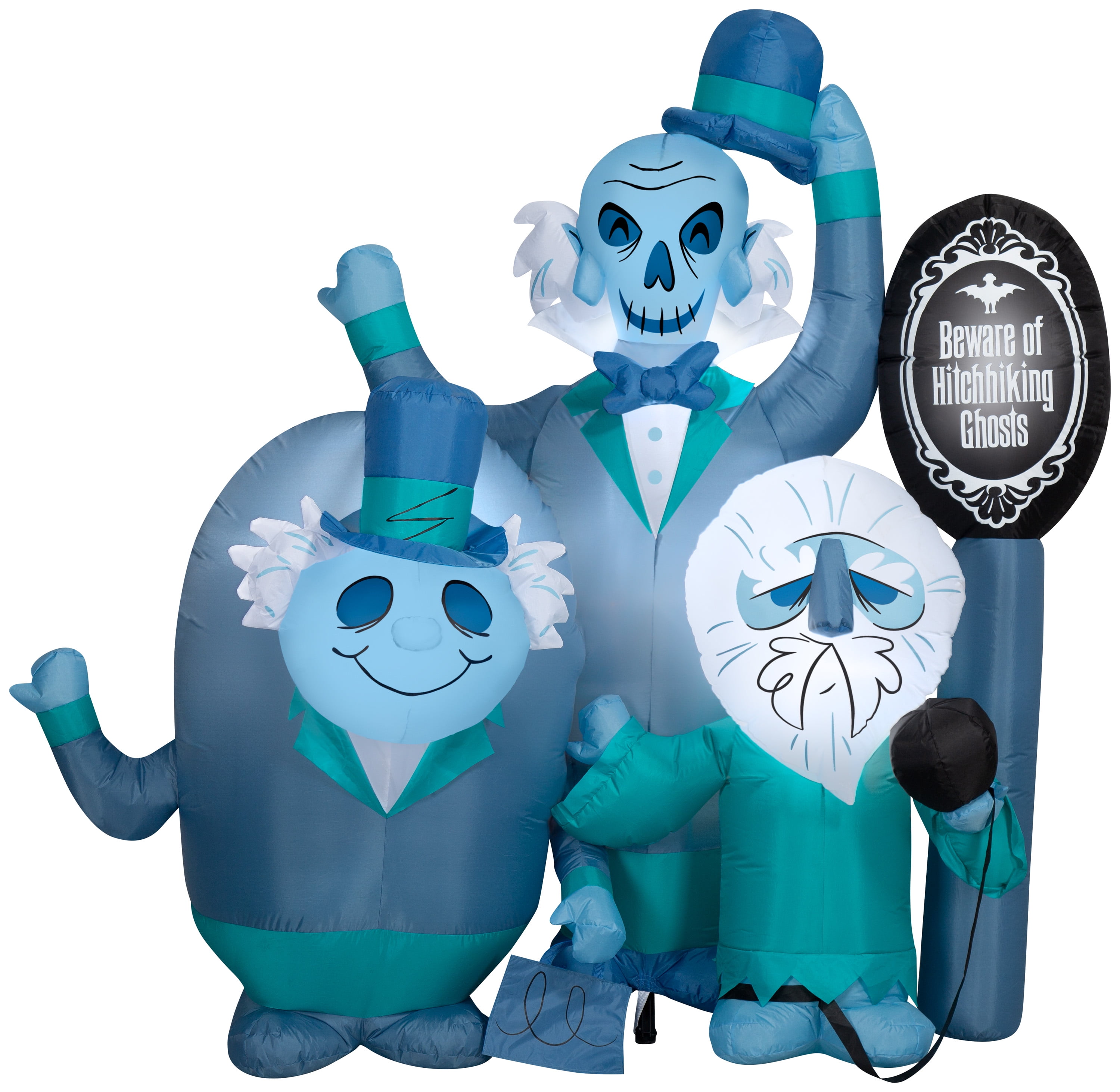 Gemmy Airblown Inflatable Haunted Mansion Hitchhiking Ghosts, Halloween ...