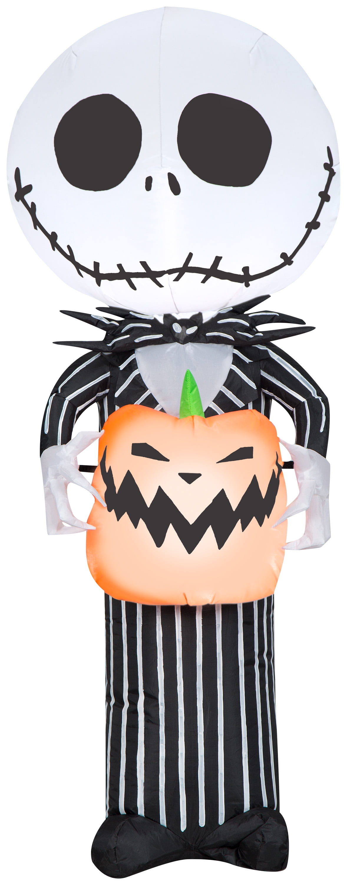 Gemmy Airblown Inflatable Jack Skellington with Jack-O'-Lantern, 3.5 ...