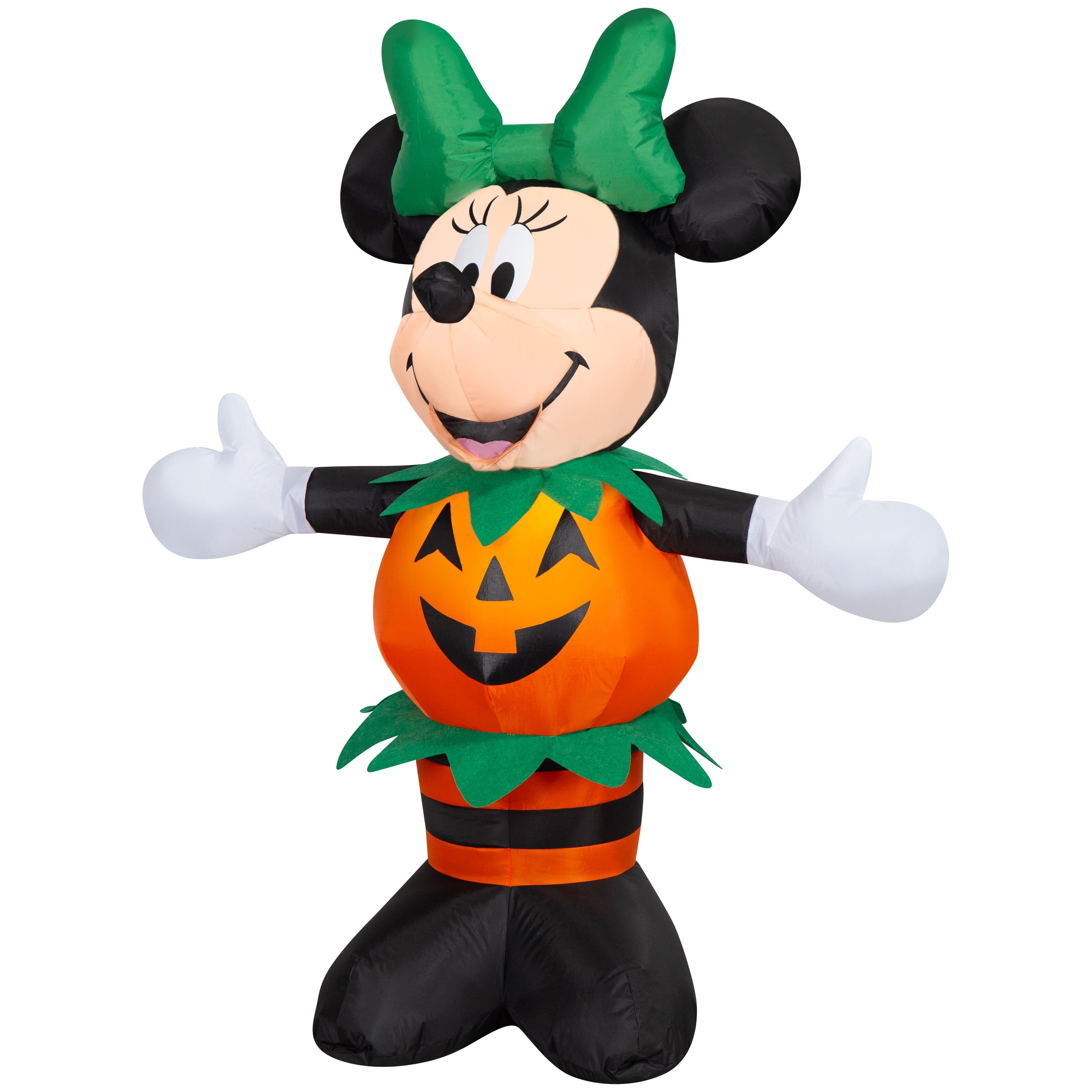 Gemmy Airblown Inflatable Minnie Dressed In Pumpkin Outfit Disney, 3.5 ...