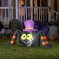 Gemmy Airblown 4ft Lighted Halloween Spider Yard Decoration, Inflatable ...