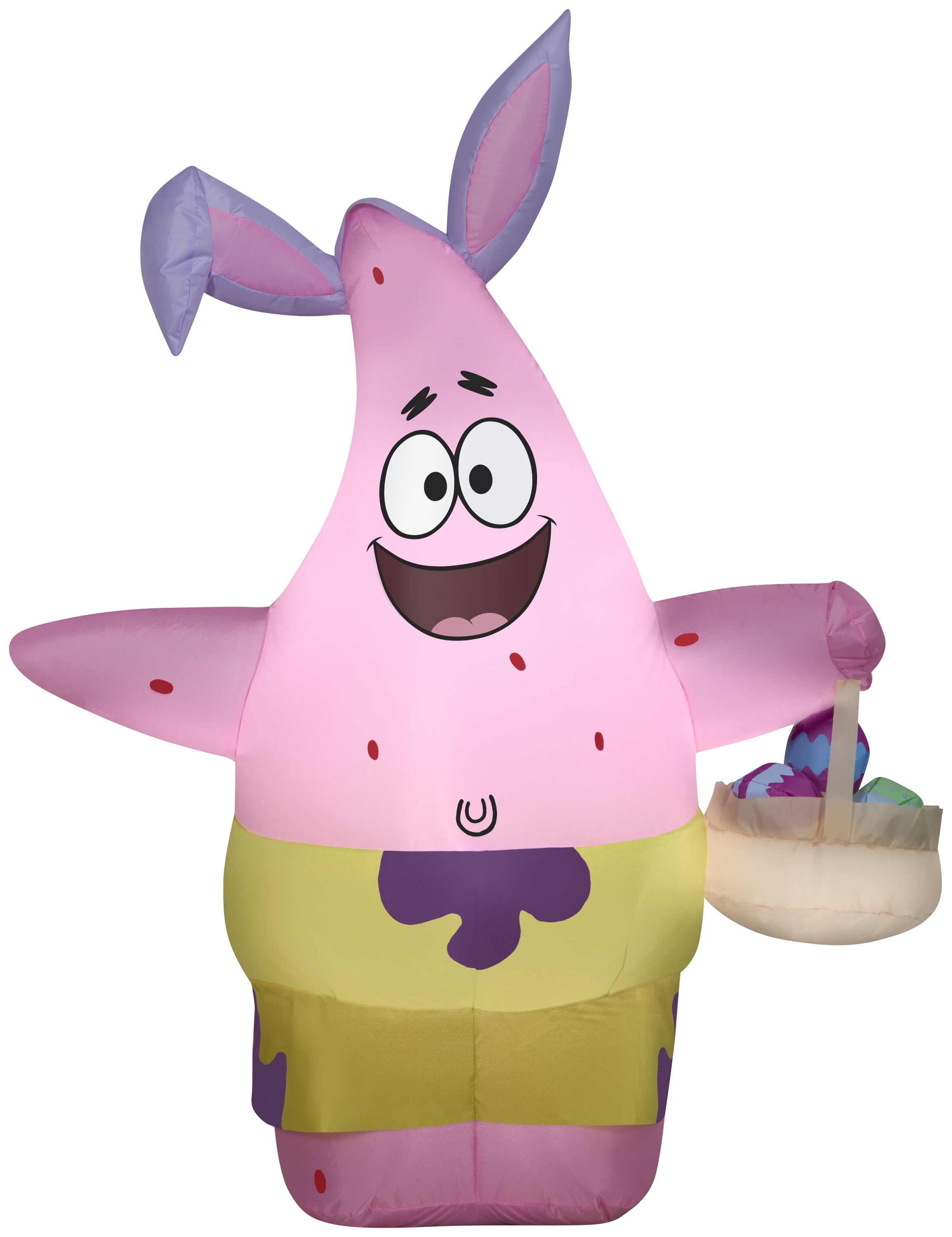 Gemmy Airblown Inflatable Patrick in Easter Outfit SM, 4 ft Tall, Pink ...