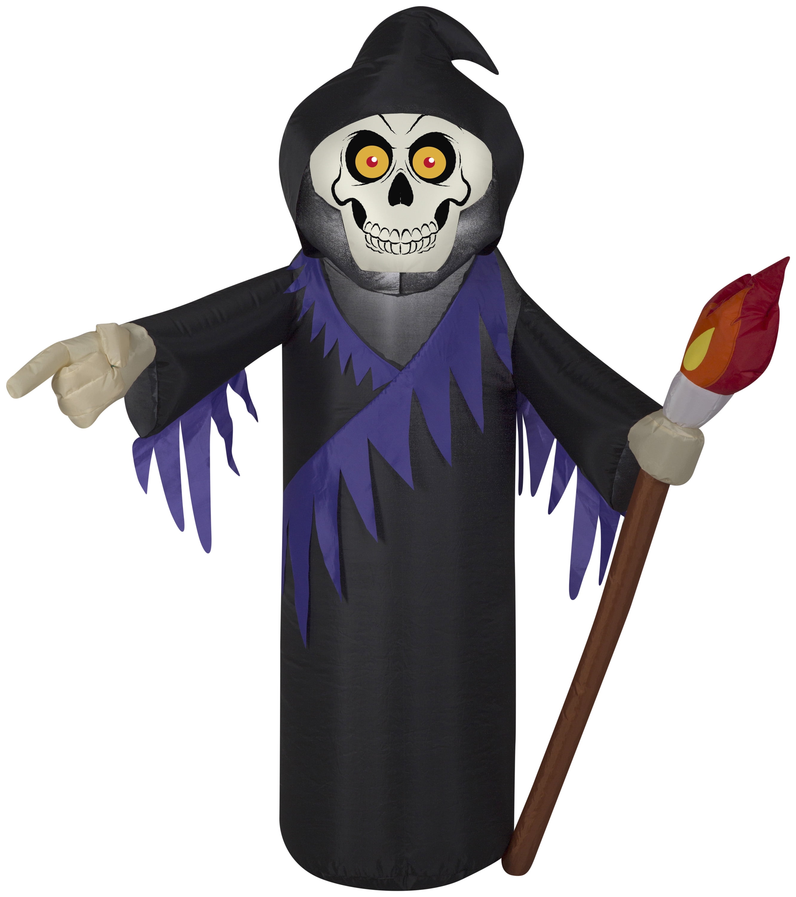 Gemmy Airblown Inflatable Reaper, 3.5 ft Tall, Black - Walmart.com