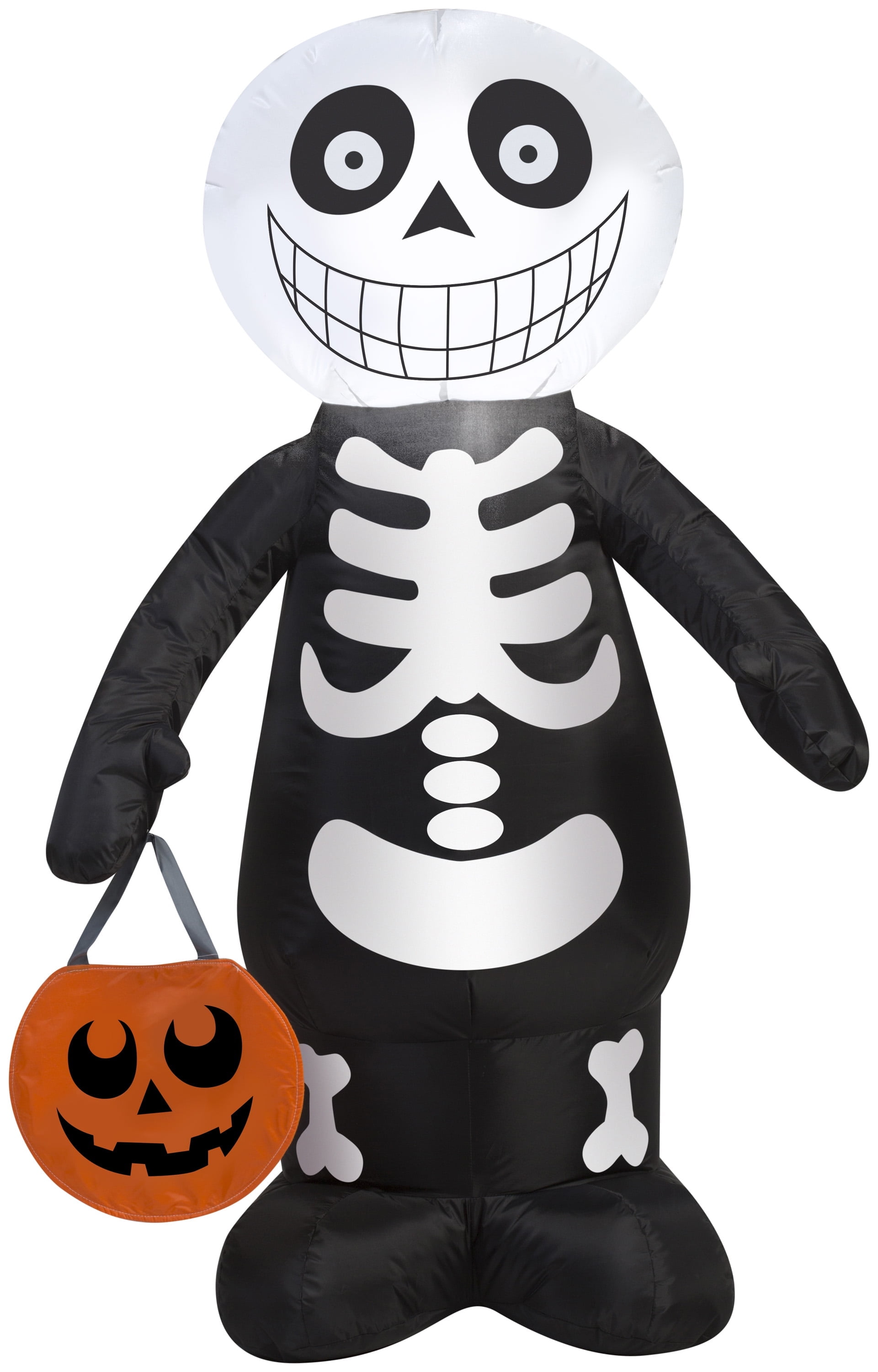 Gemmy Airblown Inflatable Skeleton Boy, 3.5 ft, Multicolored Halloween ...