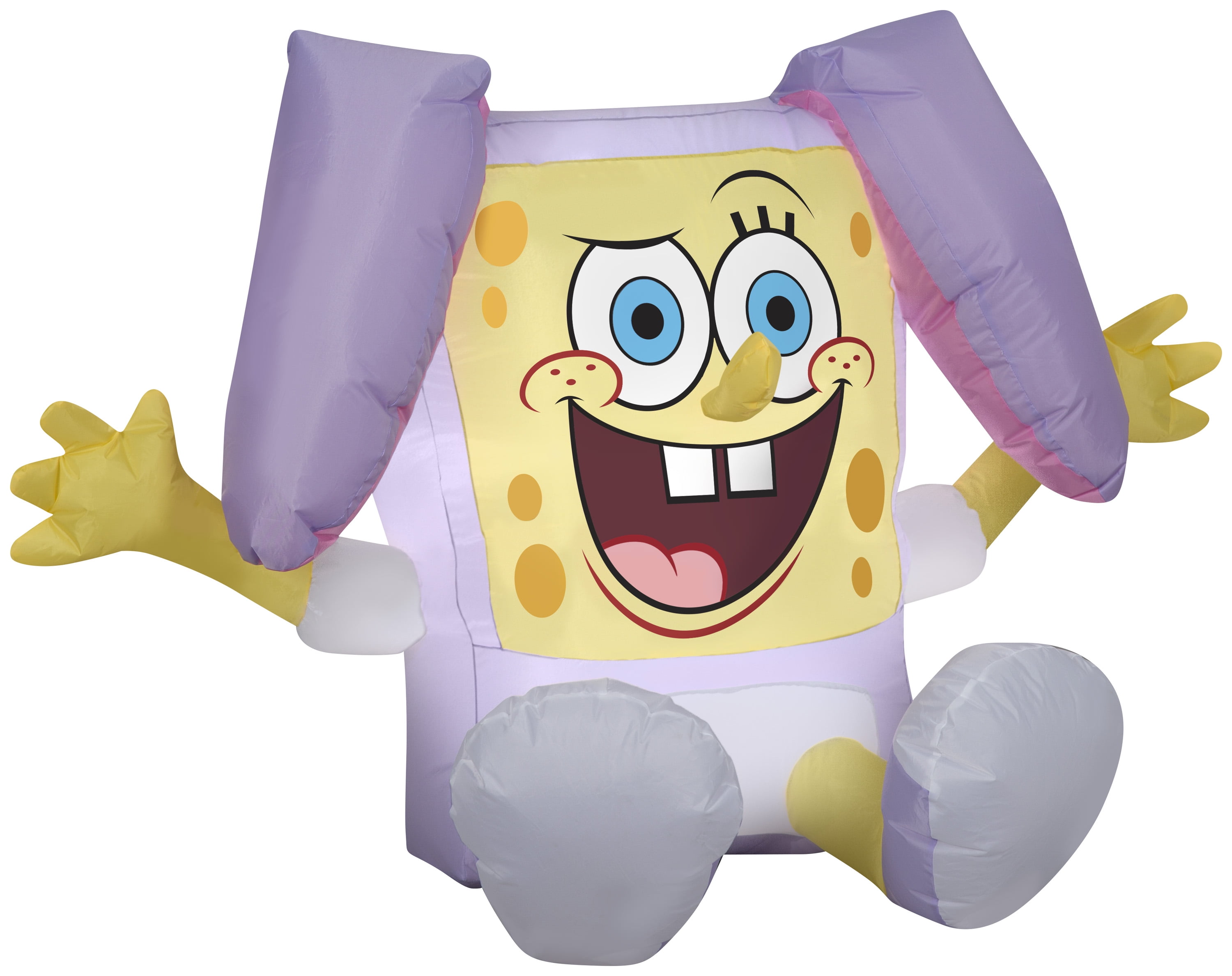 Gemmy Airblown Inflatable Spongebob in Easter Outfit SM, 2.5 ft Tall ...