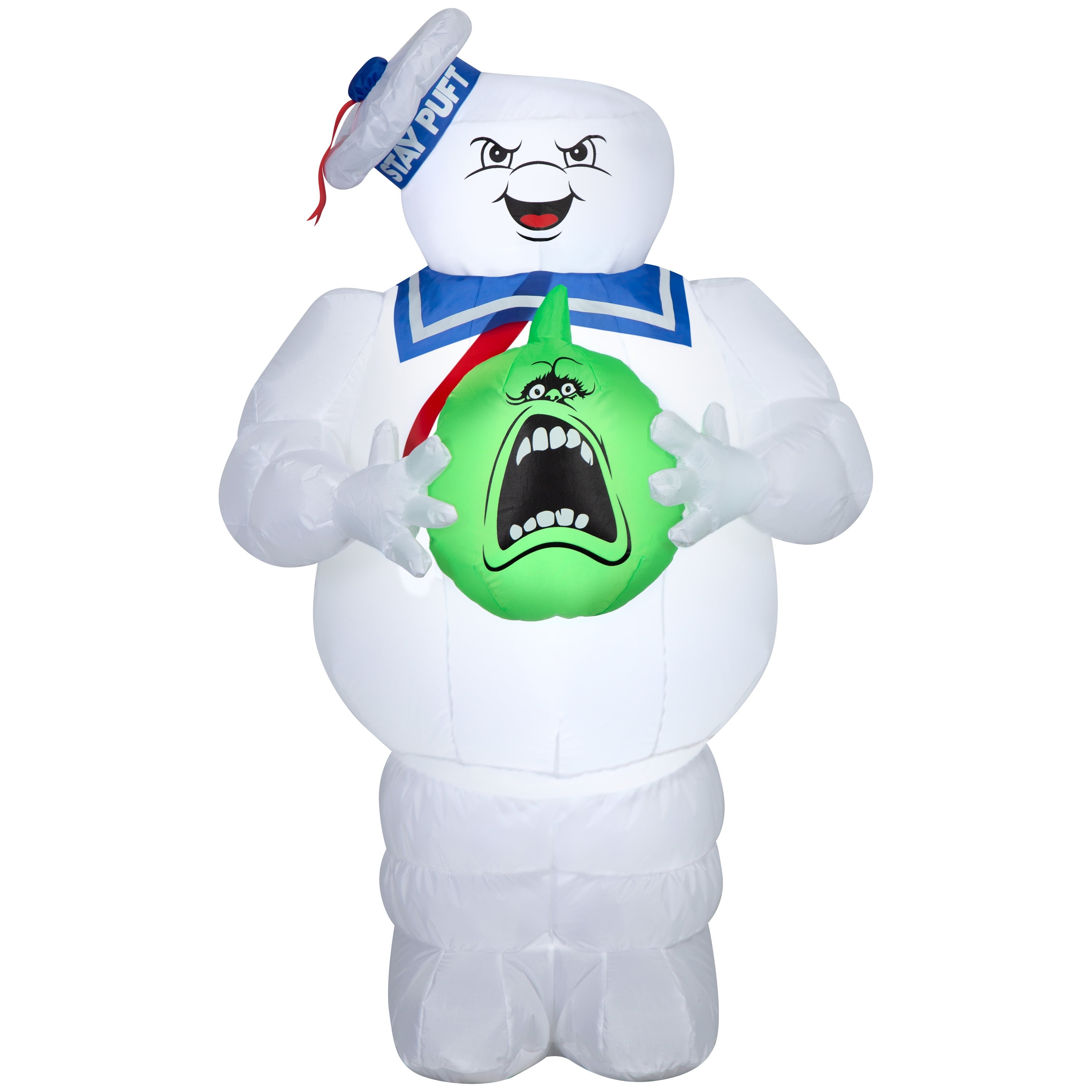 Gemmy Airblown Inflatable Stay Puft w/Pumpkin Ghostbusters, 3.5 ft Tall ...