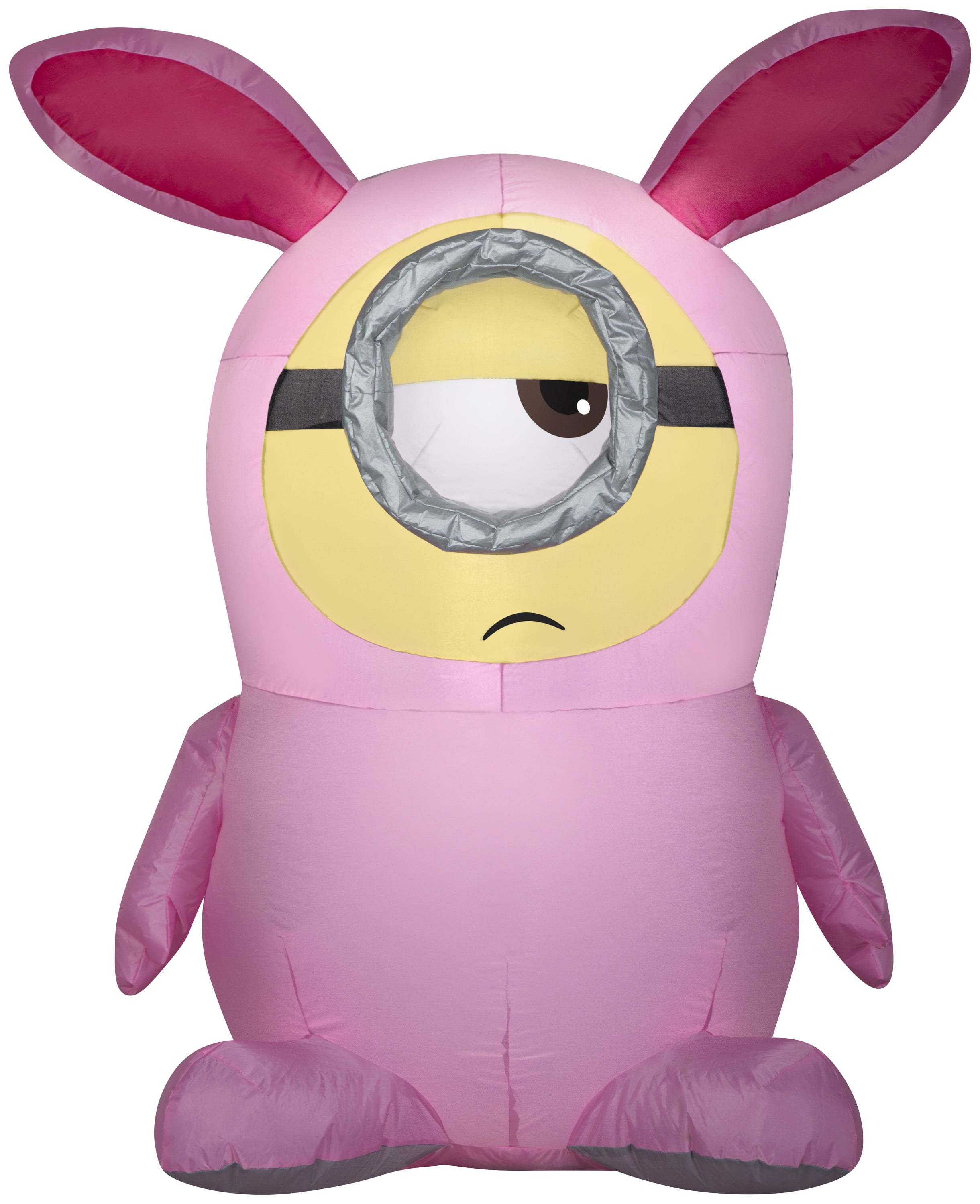Gemmy Airblown Inflatable Stuart in Pink Bunny Suit, 3.5 ft Tall ...