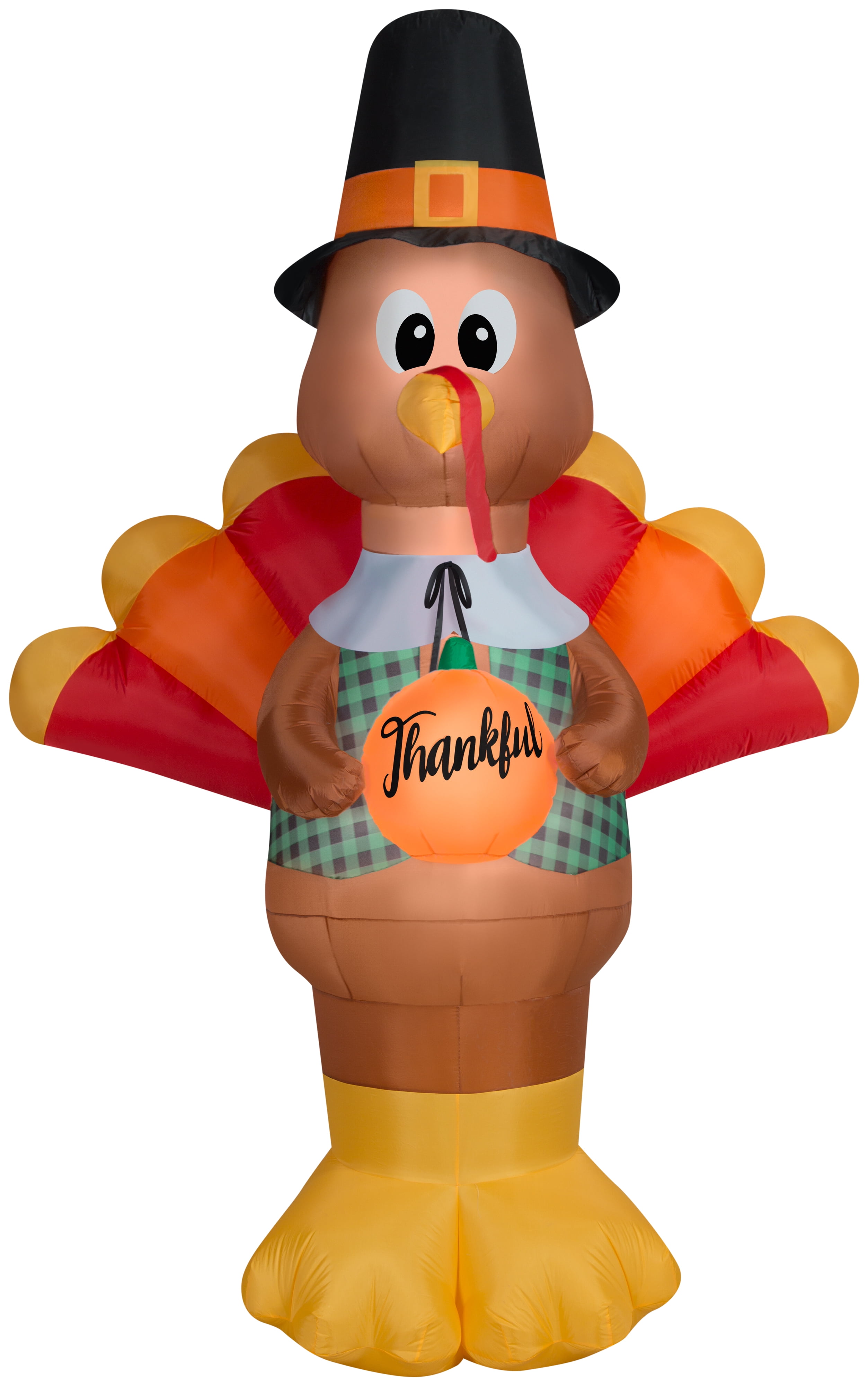 Gemmy Airblown Inflatable 10ft Tall Outdoor Thanksgiving Turkey, Yard ...