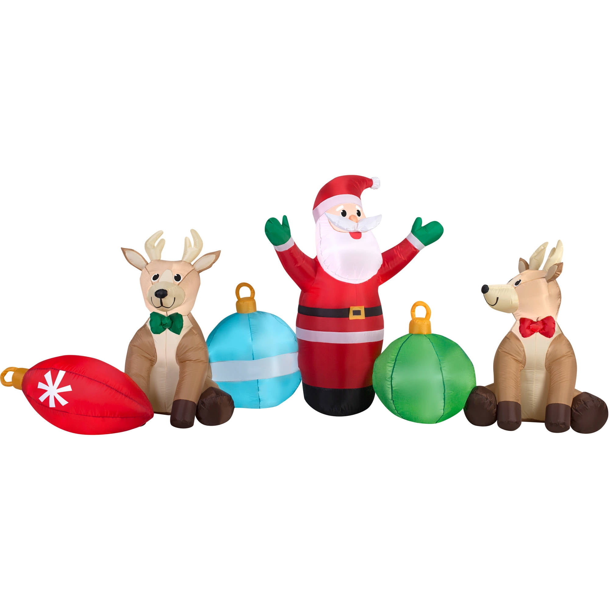 Gemmy Airblown Inflatables Christmas Inflatable Santa / Reindeer ...