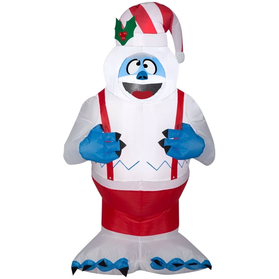 Gemmy Christmas Rudolph's Bumble Santa 3.5ft LED Airblown Inflatable ...