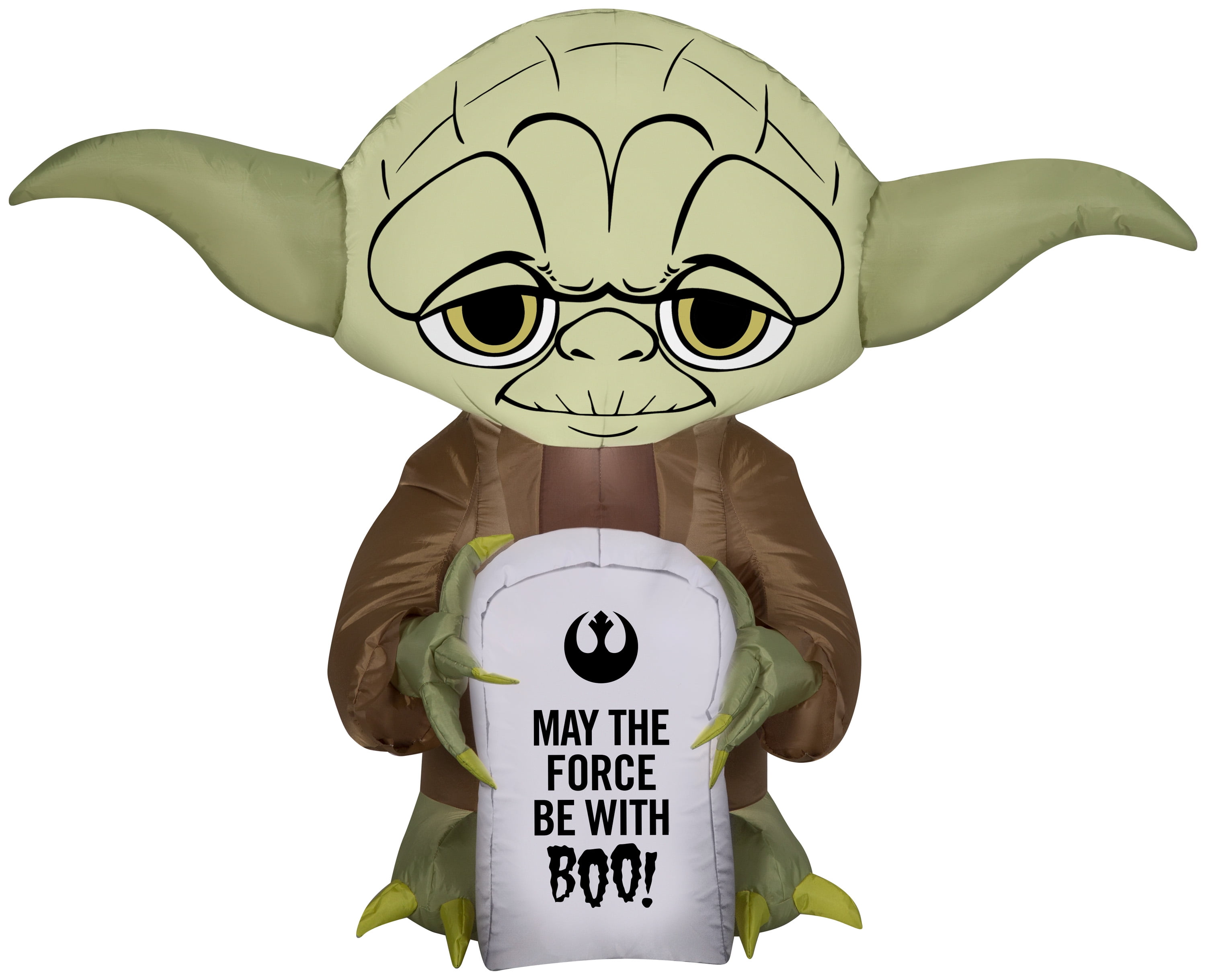 Gemmy Airblown Star Wars Yoda with Tombstone, 3 ft Tall, Inflatable ...