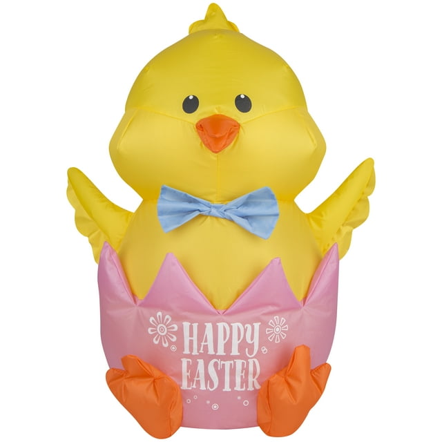 Gemmy Airdorable Airblown Inflatable Easter Hatching Chick, 1.5 ft Tall ...