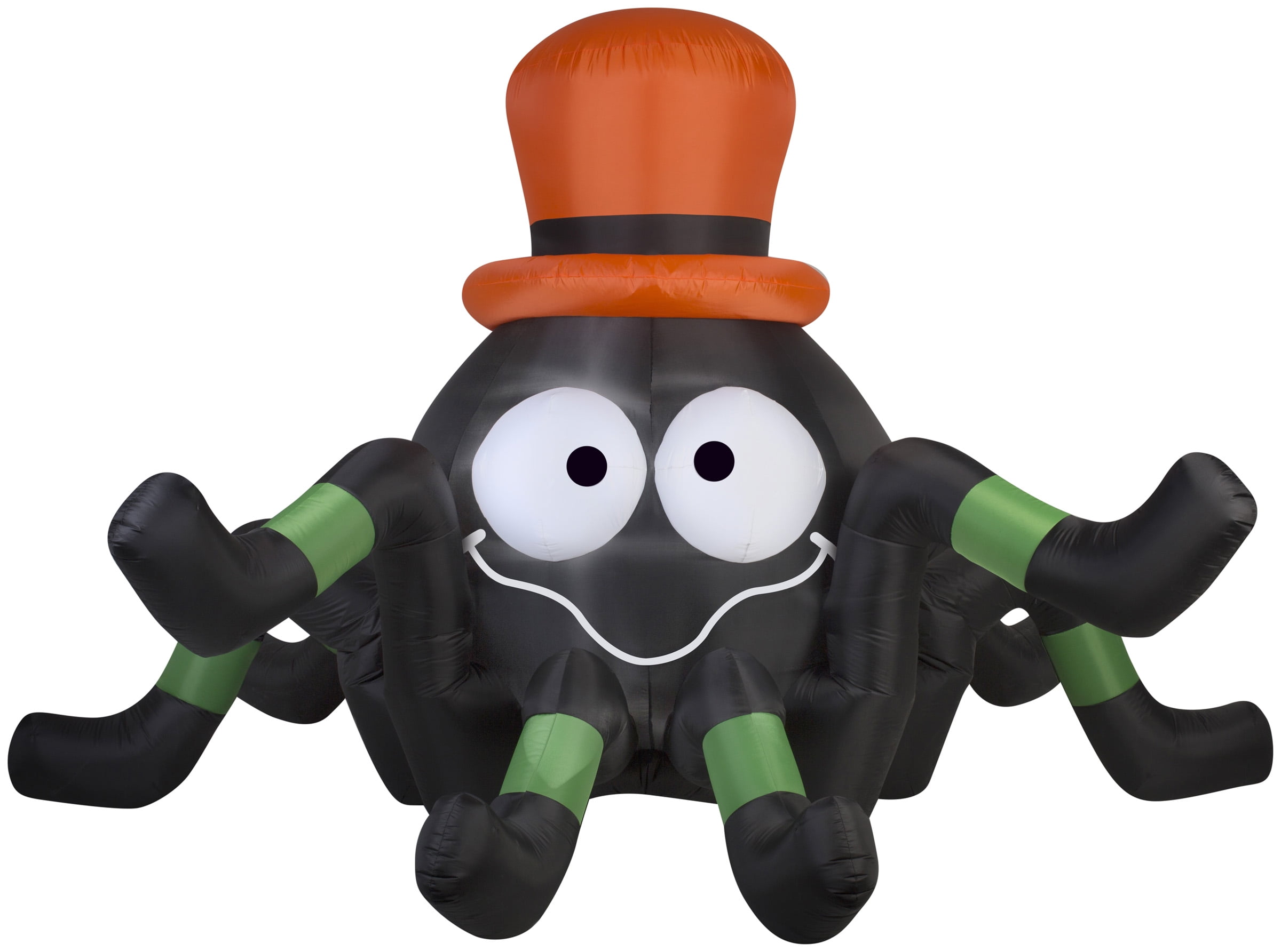 Gemmy 6ft Tall Animated Airblown Inflatable Spider w/ Orange Hat ...