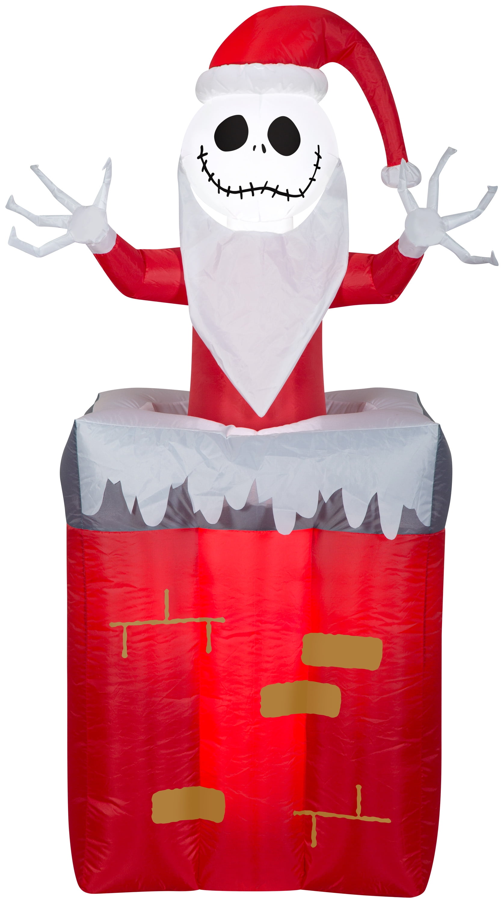 Gemmy Animated Nightmare Santa Decor, Airblown Inflatable Jack ...