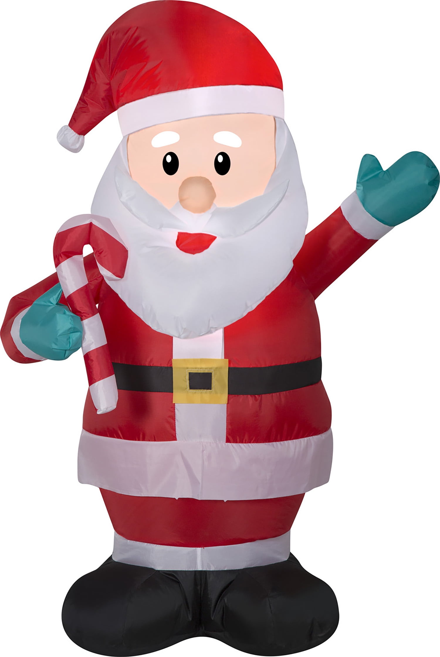 Gemmy Christmas Airblown Animated Waving Santa Claus Blow Up Outdoor ...