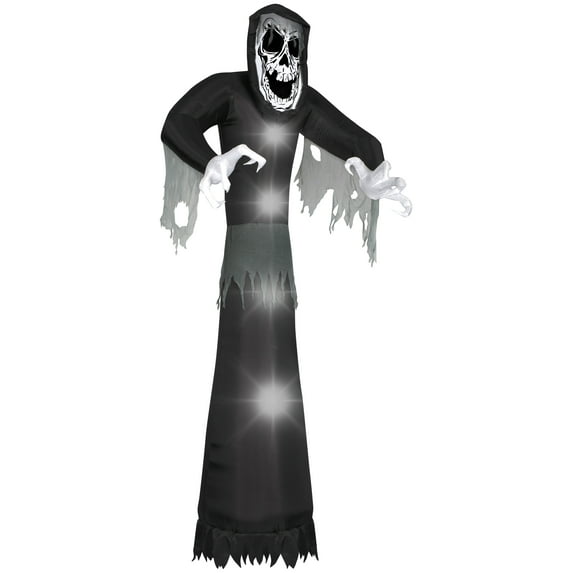 Gemmy Christmas Airblown Inflatable Beckoning Reaper Giant, 10 ft Tall ...
