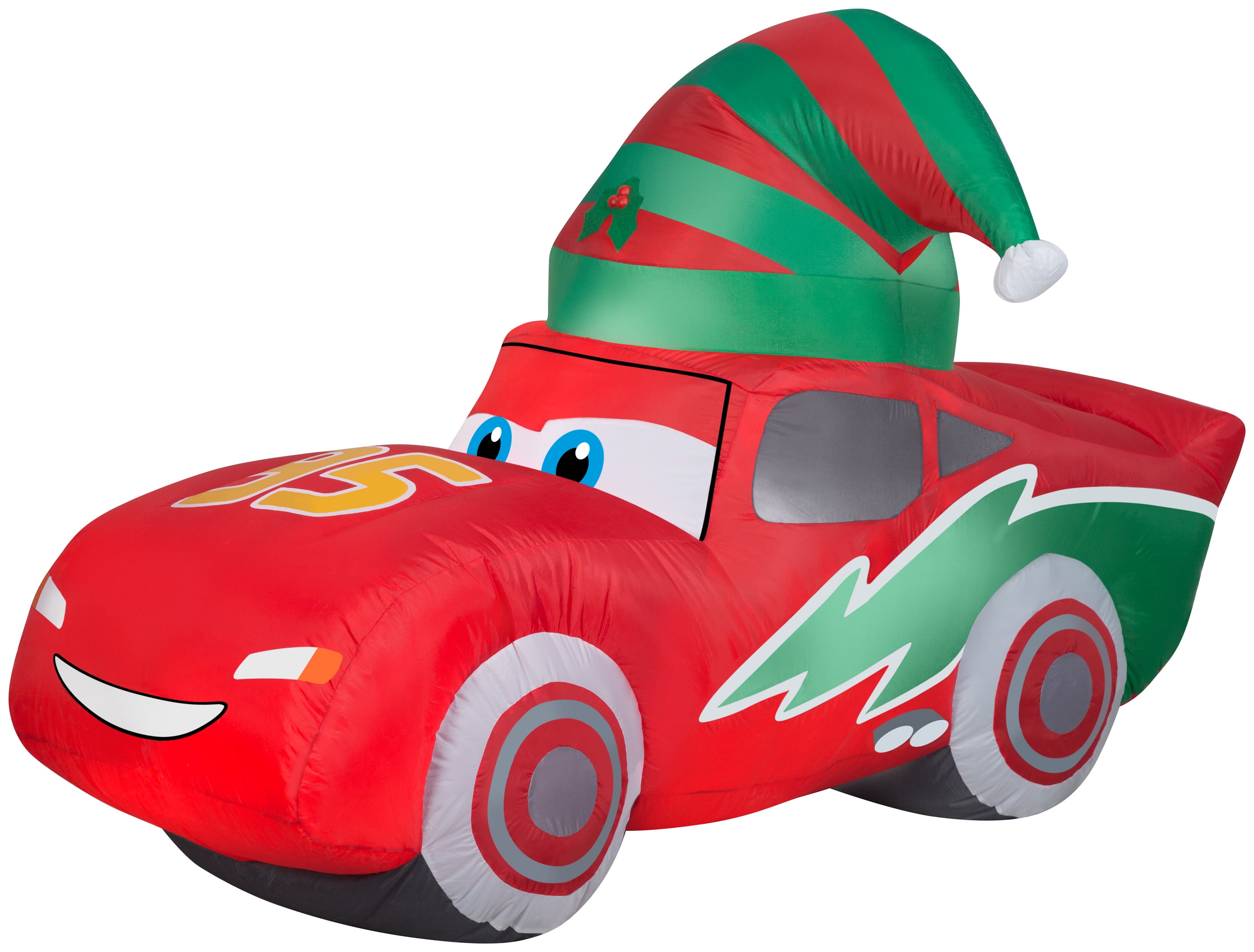 Gemmy Disney Cars Lightning McQueen Holiday Yard Decoration with ...