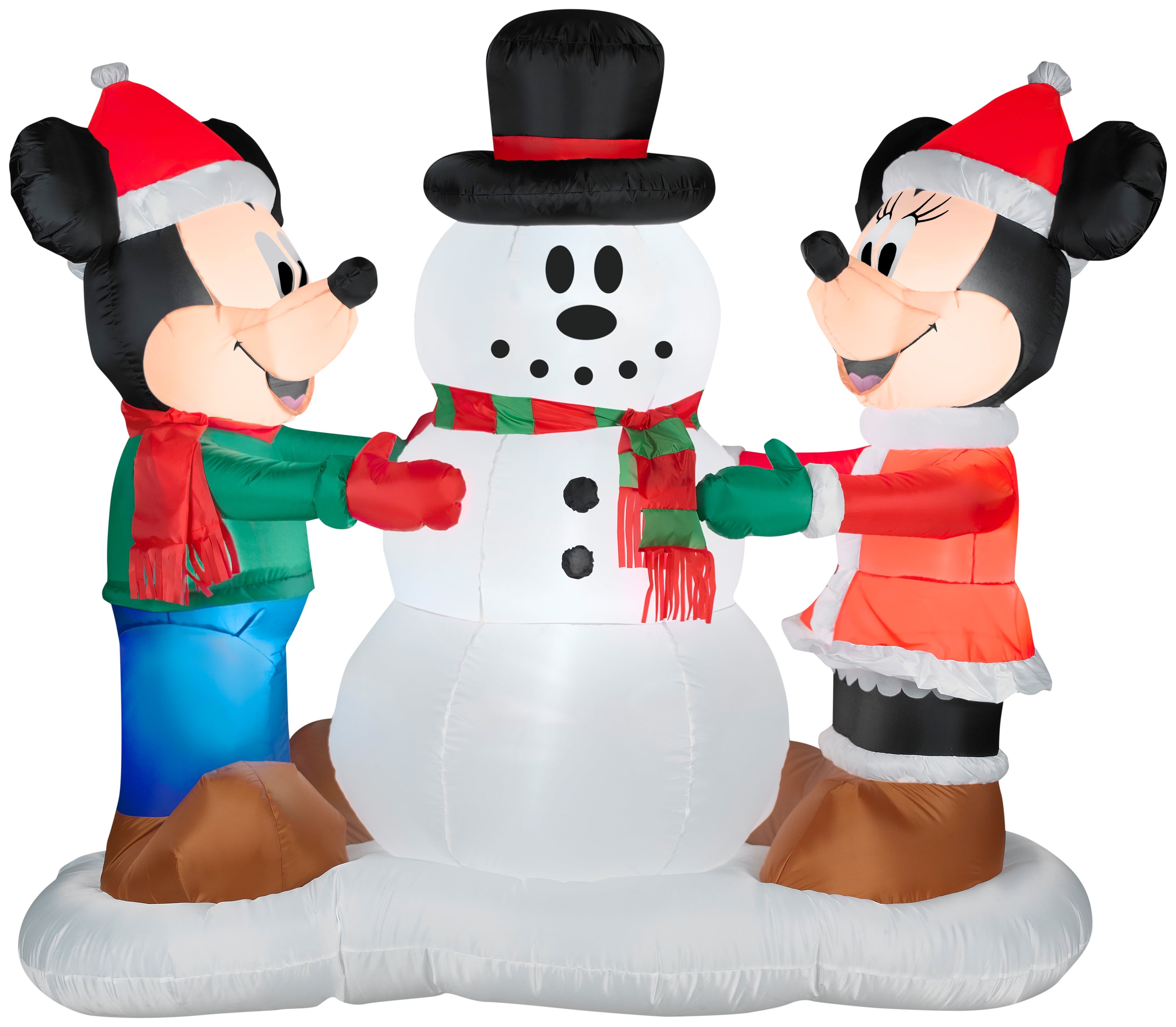 Gemmy Industries Disney Mickey and Minnie Christmas Inflatable Yard ...