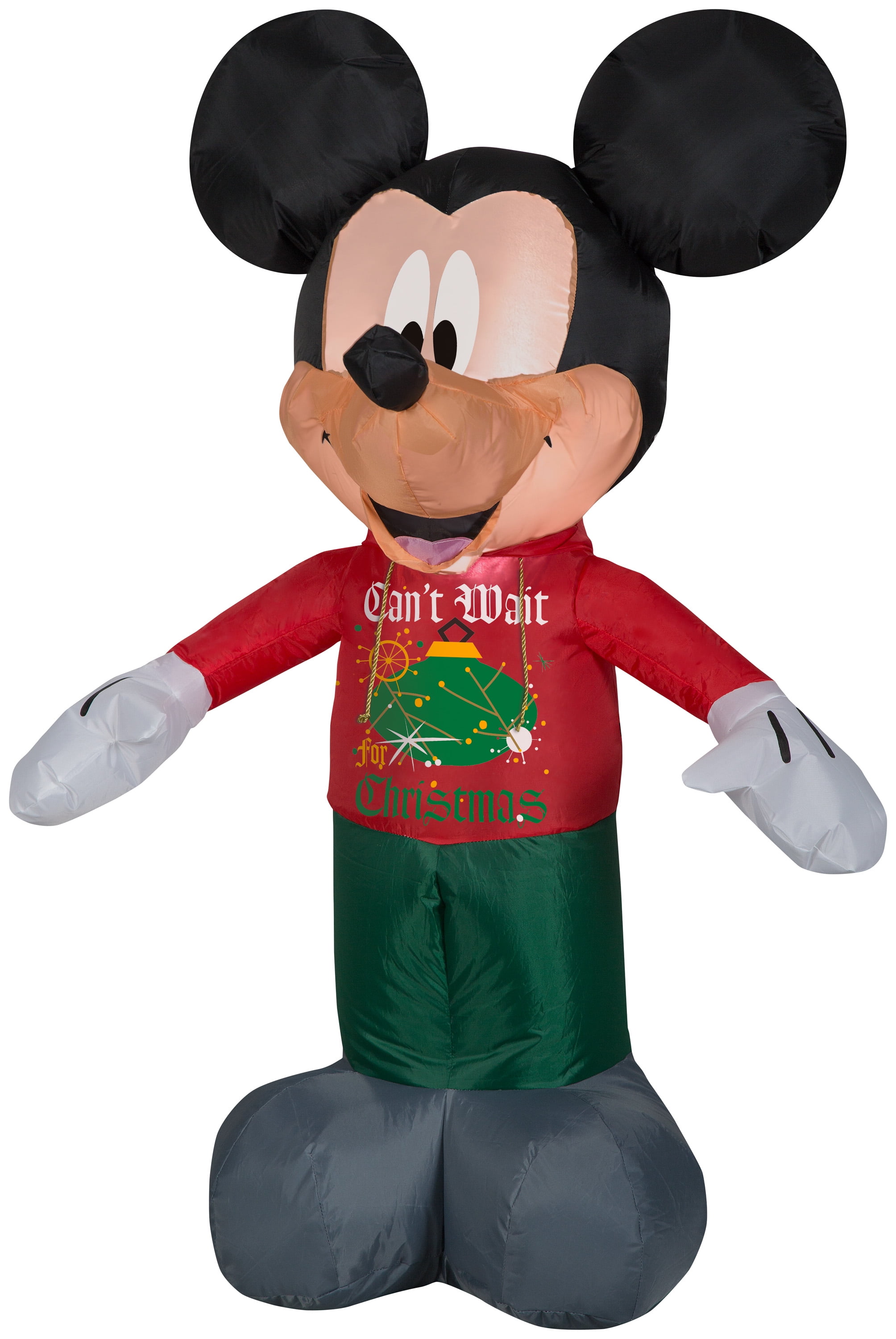 Gemmy Christmas Airblown Inflatable Mickey in Christmas Decor Hoodie ...