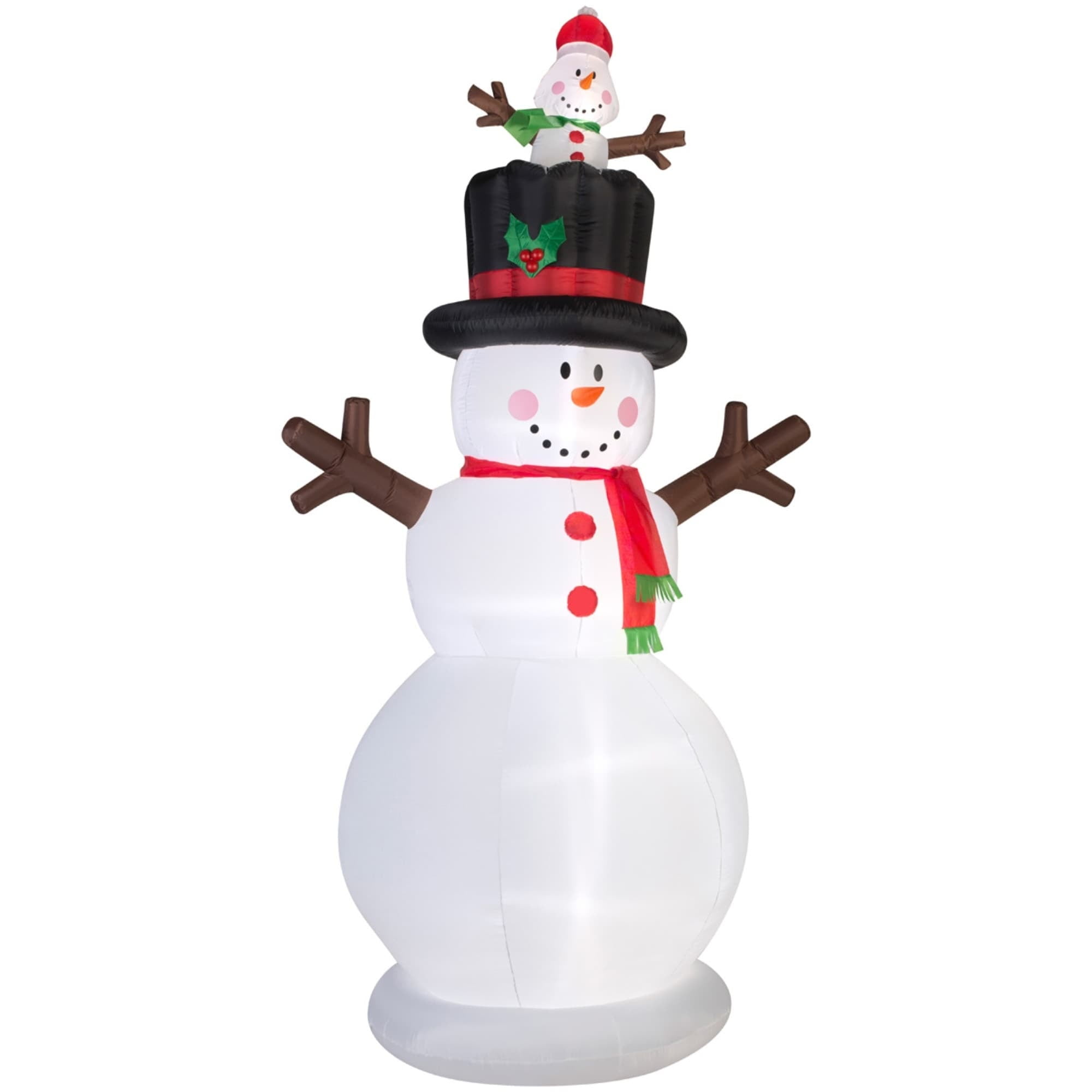 Gemmy Christmas Airblown Inflatable Snowman w/Pop-up Baby Snowman - 45 ...