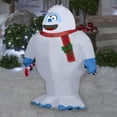 Gemmy Christmas Inflatable Bumble with Candy Cane, 3.5 ft Tall, Multi ...