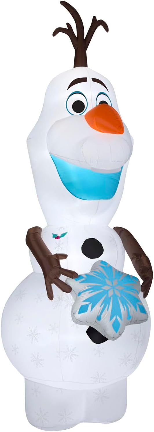 Gemmy Christmas Inflatable Olaf with Snowflake, 11 ft Tall, Multi ...