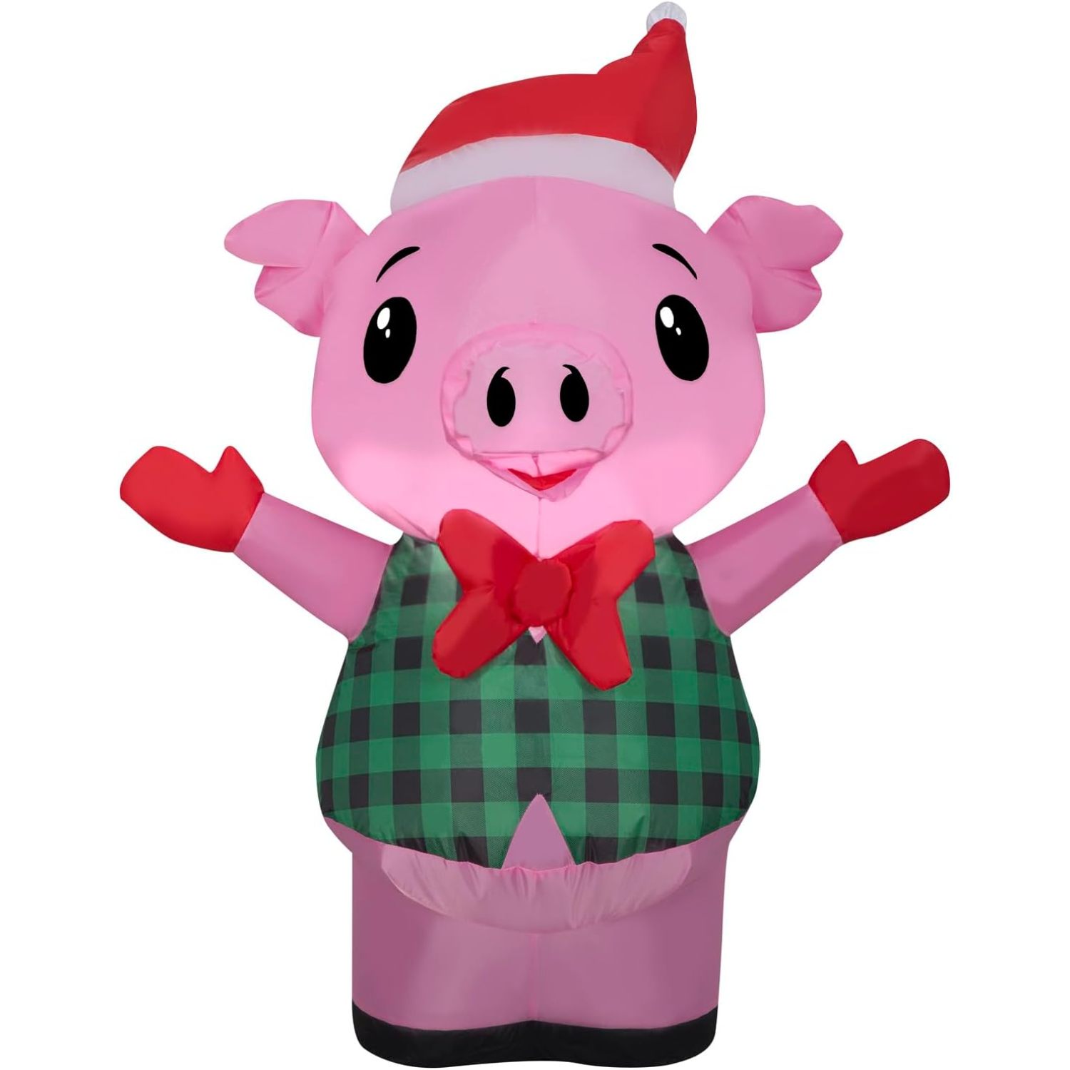 Gemmy Christmas Inflatable Pig in Vest, 3.5 ft Tall, Multi - Walmart.com