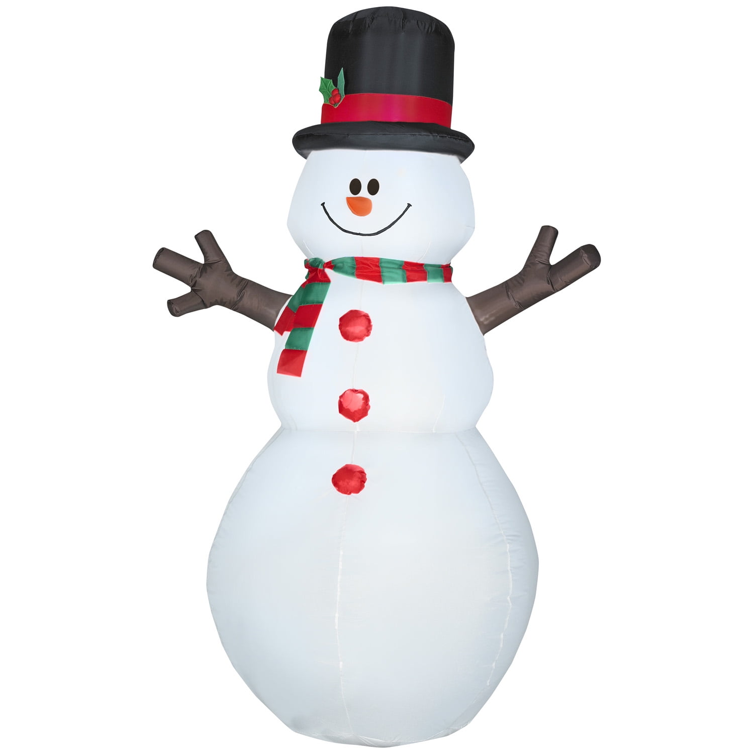 Gemmy Christmas Inflatable Snowman, 6 ft Tall, Multi - Walmart.com