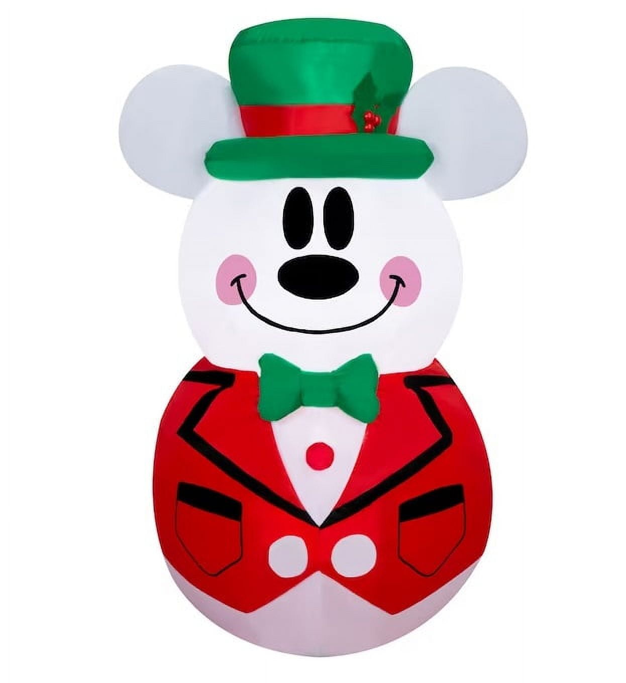 Gemmy Disney 3.5 FT Lighted Snowman Mickey Mouse Christmas Inflatable ...