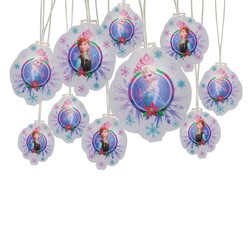 Gemmy Disney Frozen Princess Girl Anna Elsa Snowflake Battery String ...