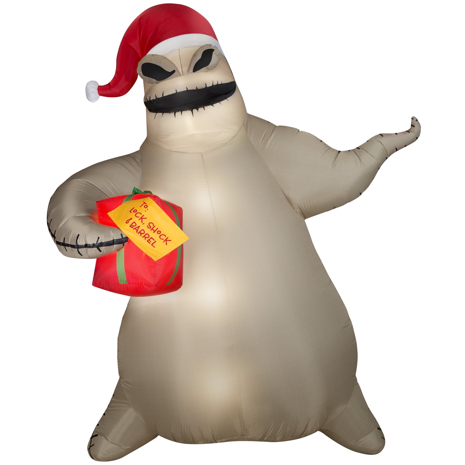 Gemmy Giant Airblown Inflatable Oogie Boogie with Present for Lock ...