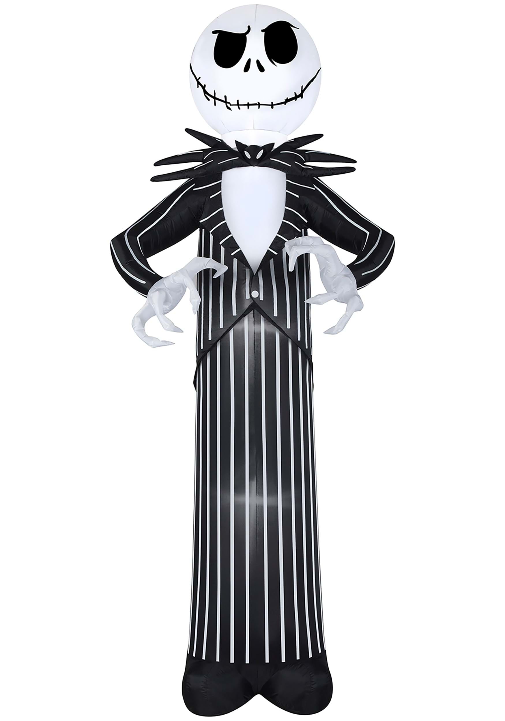 Gemmy Giant Halloween Inflatable Jack Skellington, 10 ft Tall, Multi ...