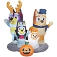 Gemmy Halloween Inflatable Bluey and Family Scene, 5.5 ft Tall, Multi ...