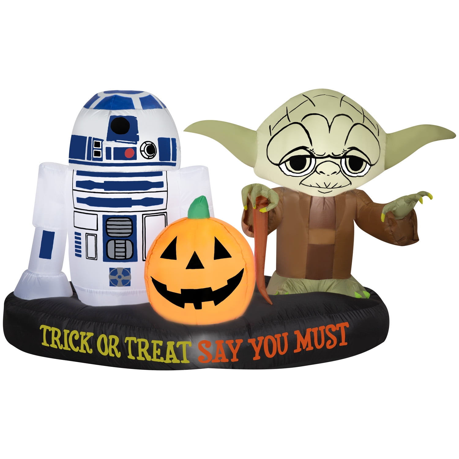 Gemmy Halloween Inflatable Star Wars Scene, 3.5 ft Tall, Multi ...