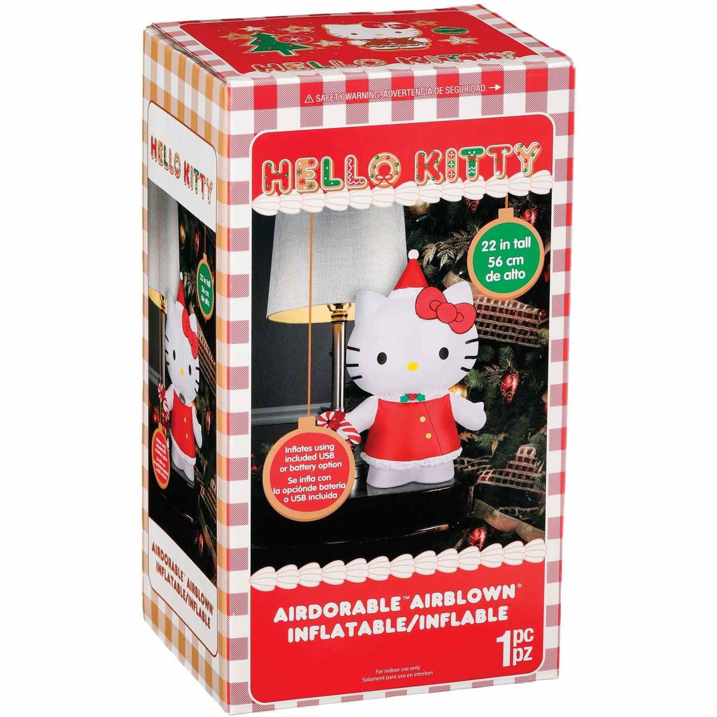 Gemmy Hello Kitty Airdorable Airblown Christmas Inflatable - Walmart.com