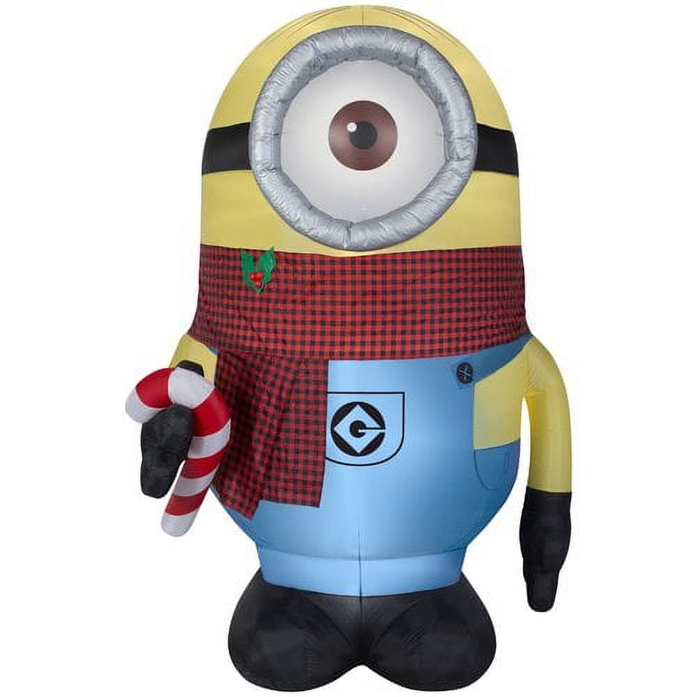 Gemmy Industries Airblown Stuart with Plaid Scarf Giant Universal ...