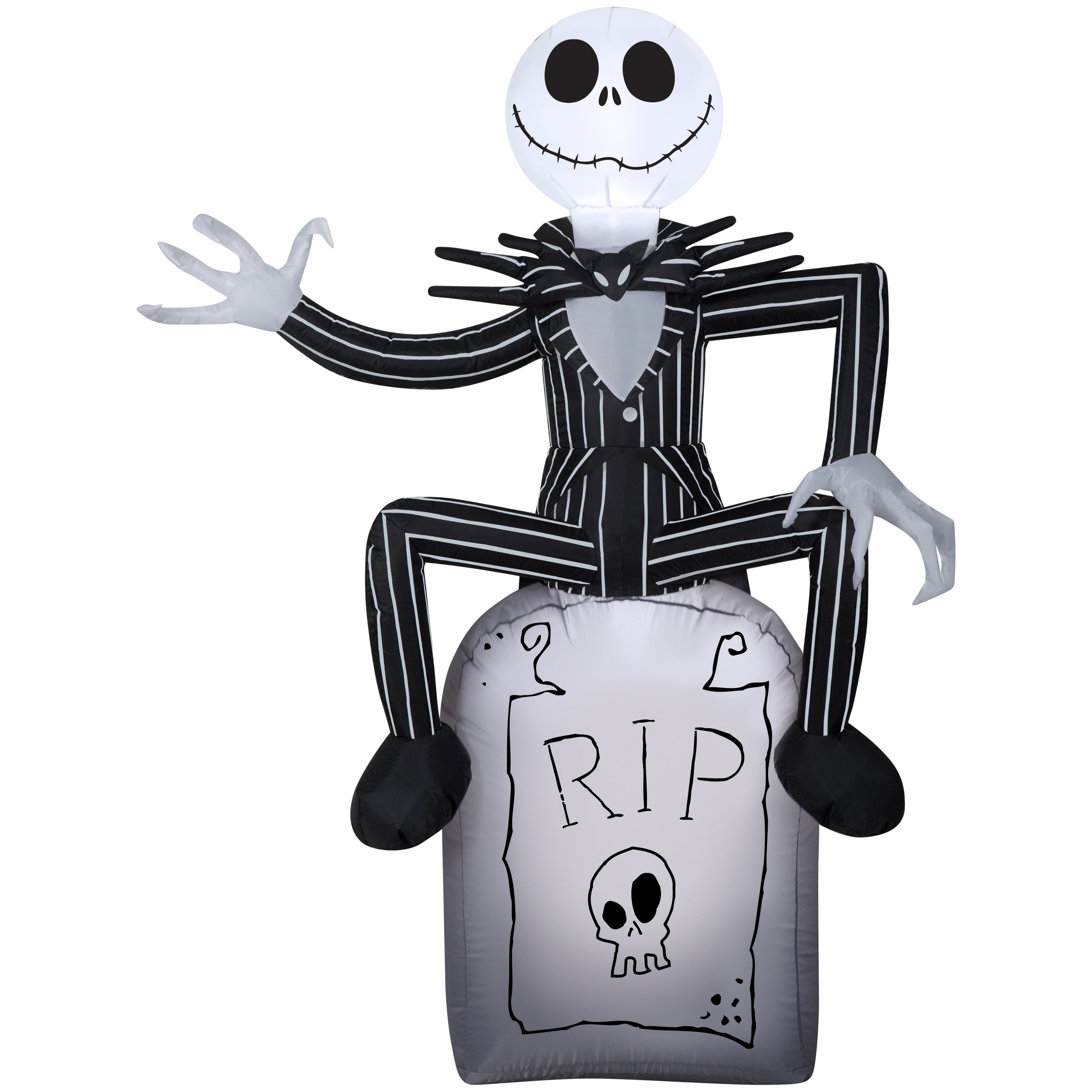 Gemmy Industries Yard Inflatables Jack Skellington on Tombstone, 5 ft ...