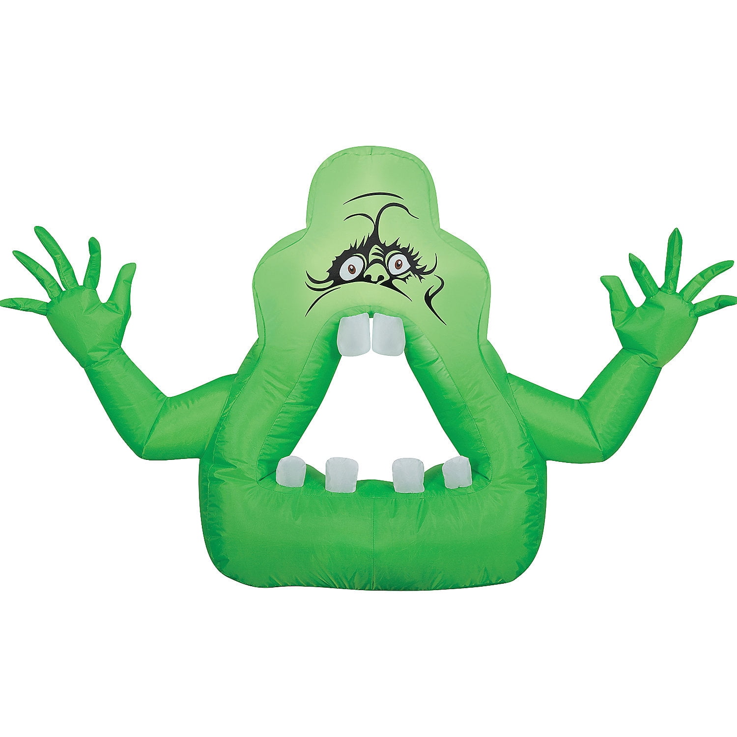 Gemmy Outdoor Inflatable Slimer Ghost Halloween Yard Decor - 30x48x10 ...