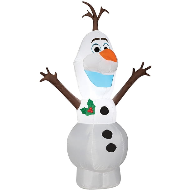 Gemmy Inflatable Frozen Olaf LED Lighted Yard Decoration - 48 in x 21 ...