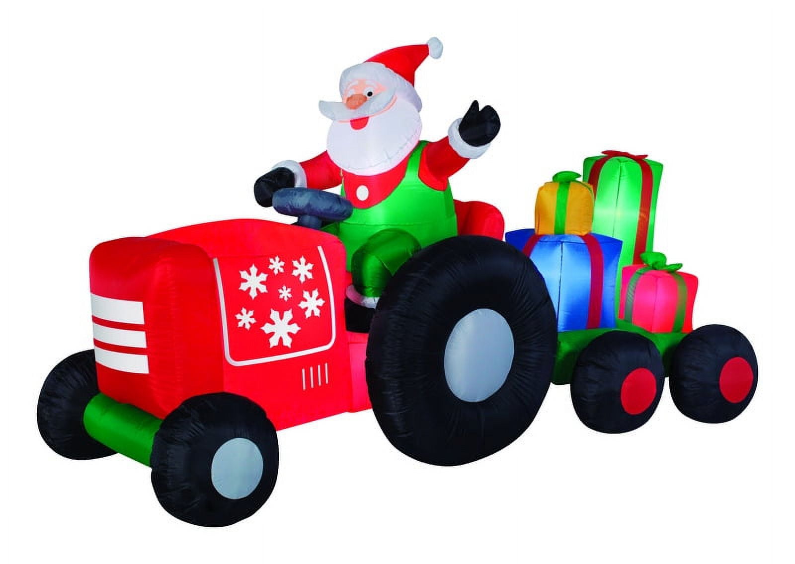 Gemmy LED Santa on Tractor Inflatable - Walmart.com