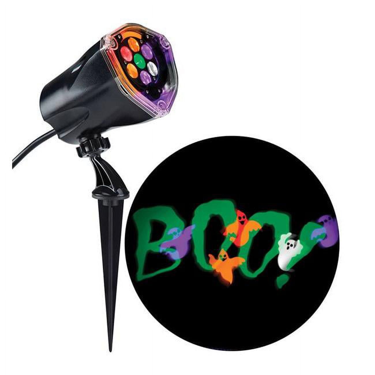 Gemmy Light Glo 9-7/16 in. Prelit Short Circuit Boo Sign Yard Decor ...