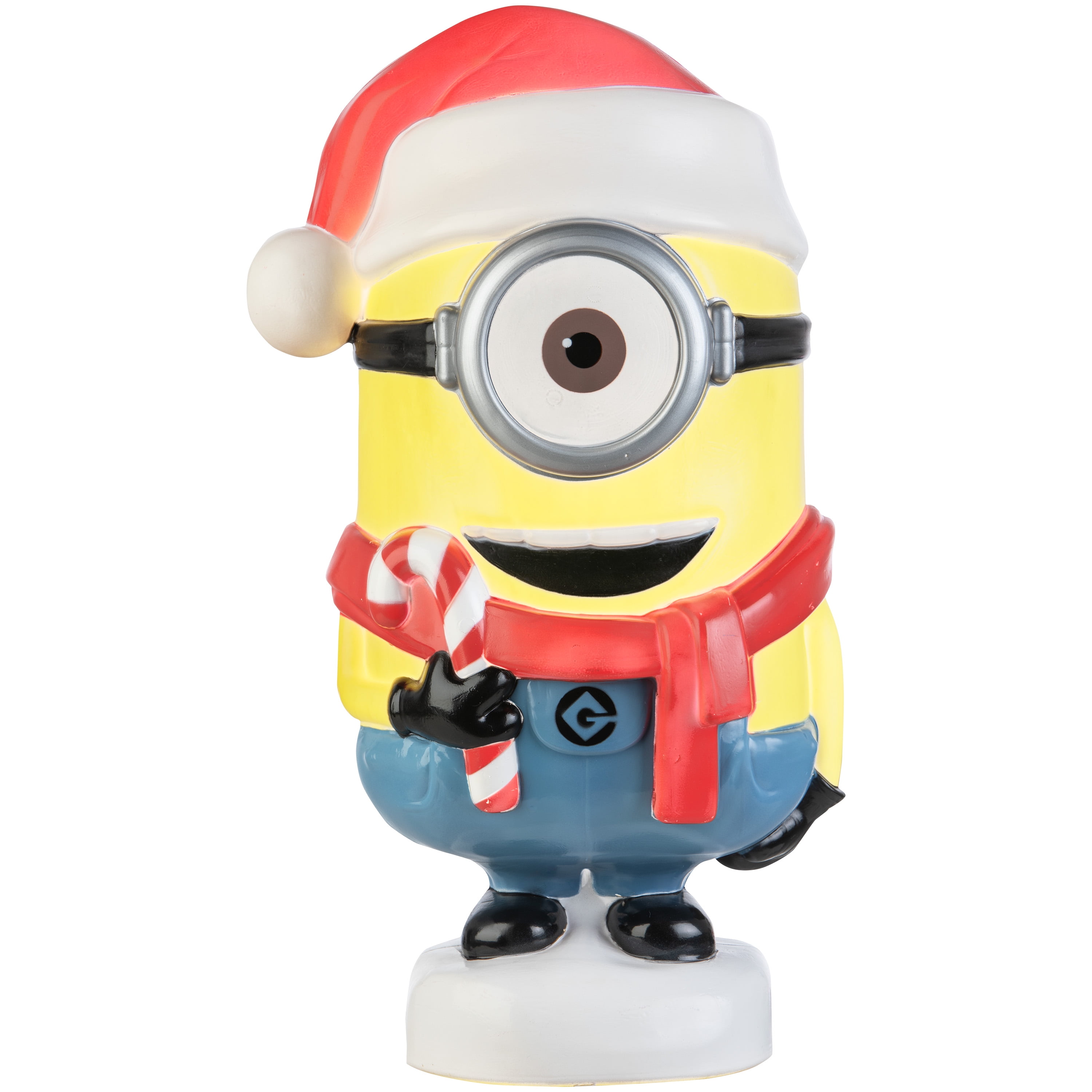 Gemmy Lighted Blow Mold Outdoor Decor Stuart w/Candy Cane 21.5 ...