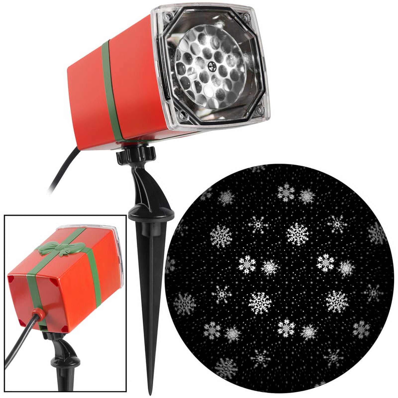 Gemmy Industries 9016927 Lightshow Snow Flakes LED Light Show Projector ...