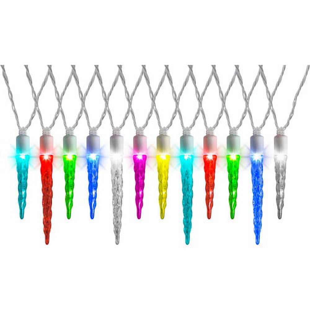 Gemmy Multi-Color Changing Icicle Lights Light Show Christmas ...