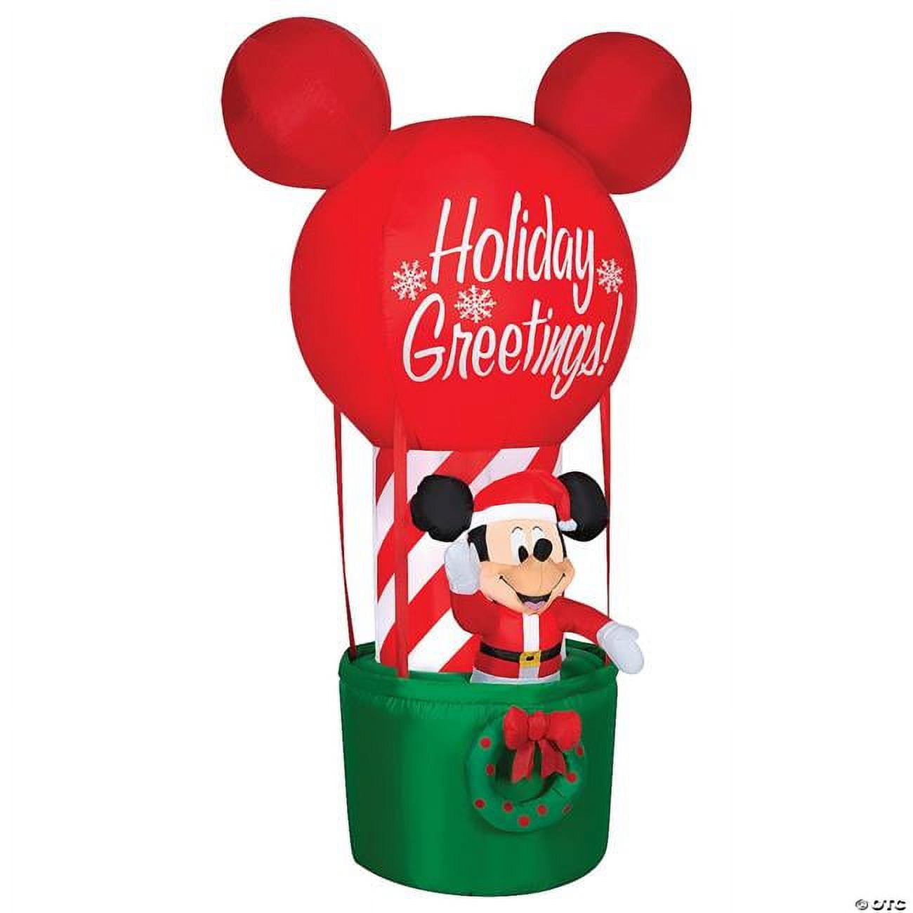 Gemmy Disney Mickey Mouse 84 in. Airblown Inflatable Hot Air Balloon ...