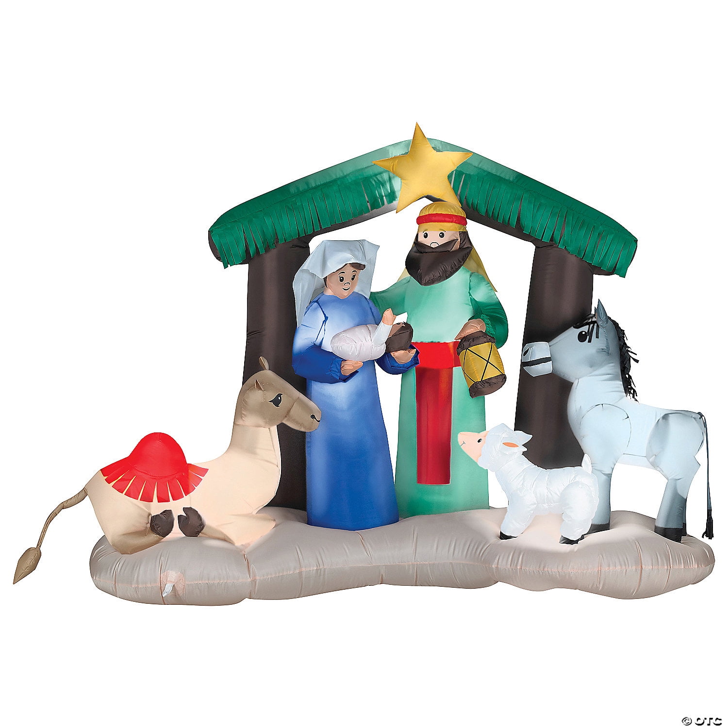 Gemmy SS882521G 78 in. Airblown Nativity Scene Inflatable Christmas ...