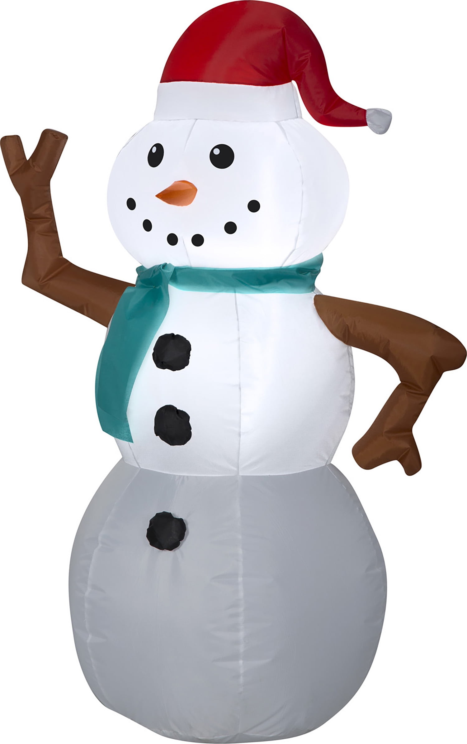 Gemmy Snowman Airblown Yard Inflatable, with Hat including Scarf 42.13 ...