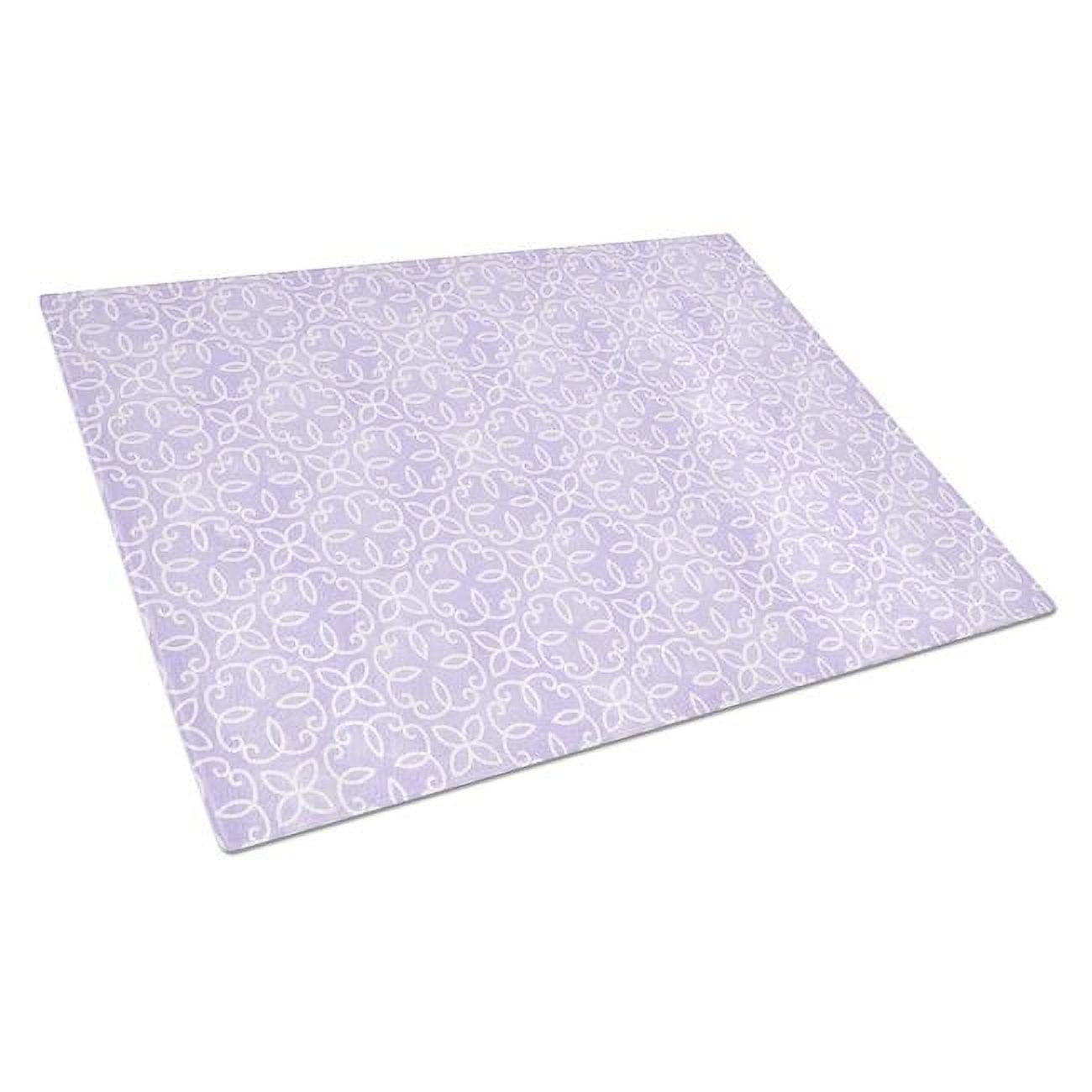 Gemoetric Circles on Purple Watercolor Glass Cutting Board - Large ...